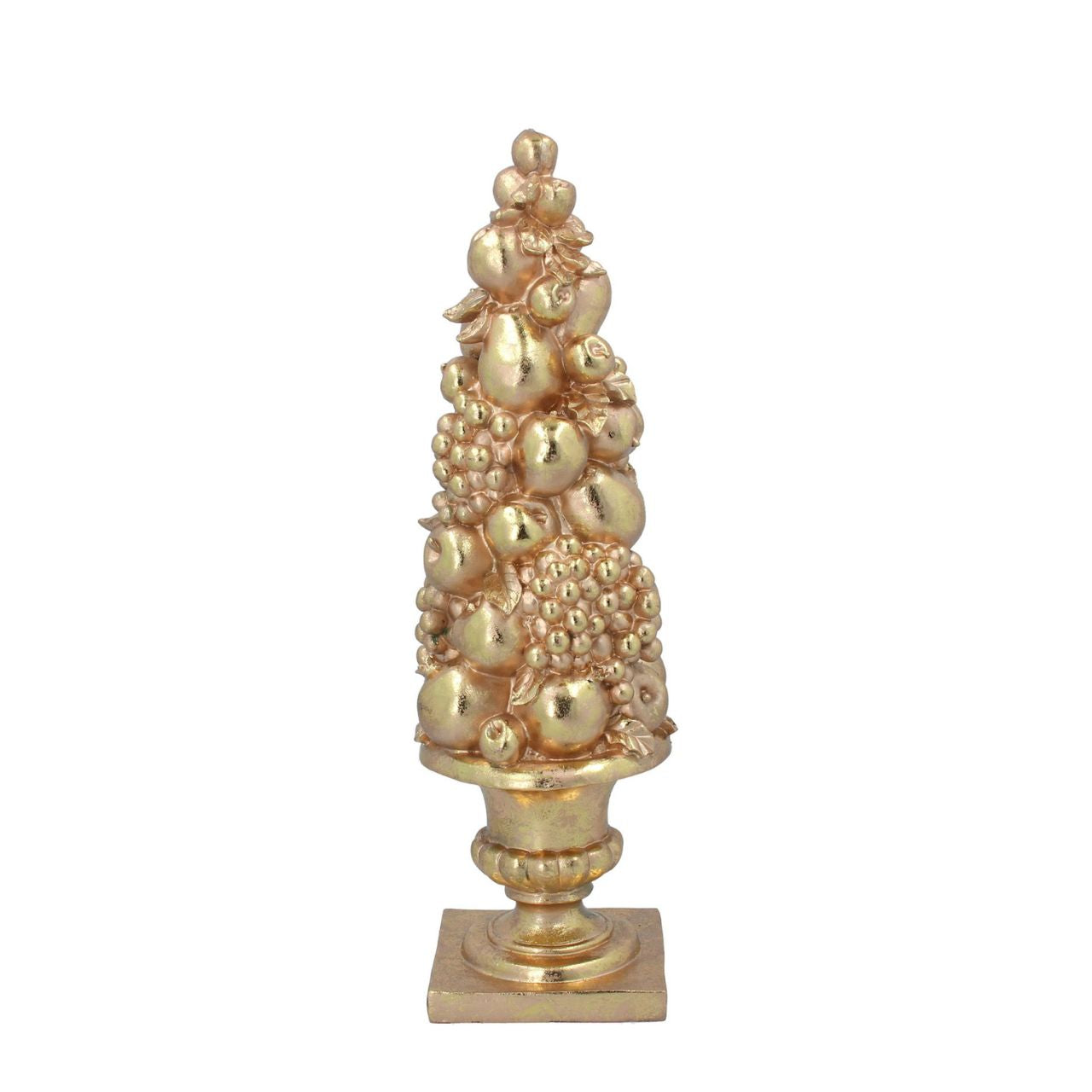 Gisela Graham Christmas Matt Gold Fruit Stack on Plinth – Horgan's of ...