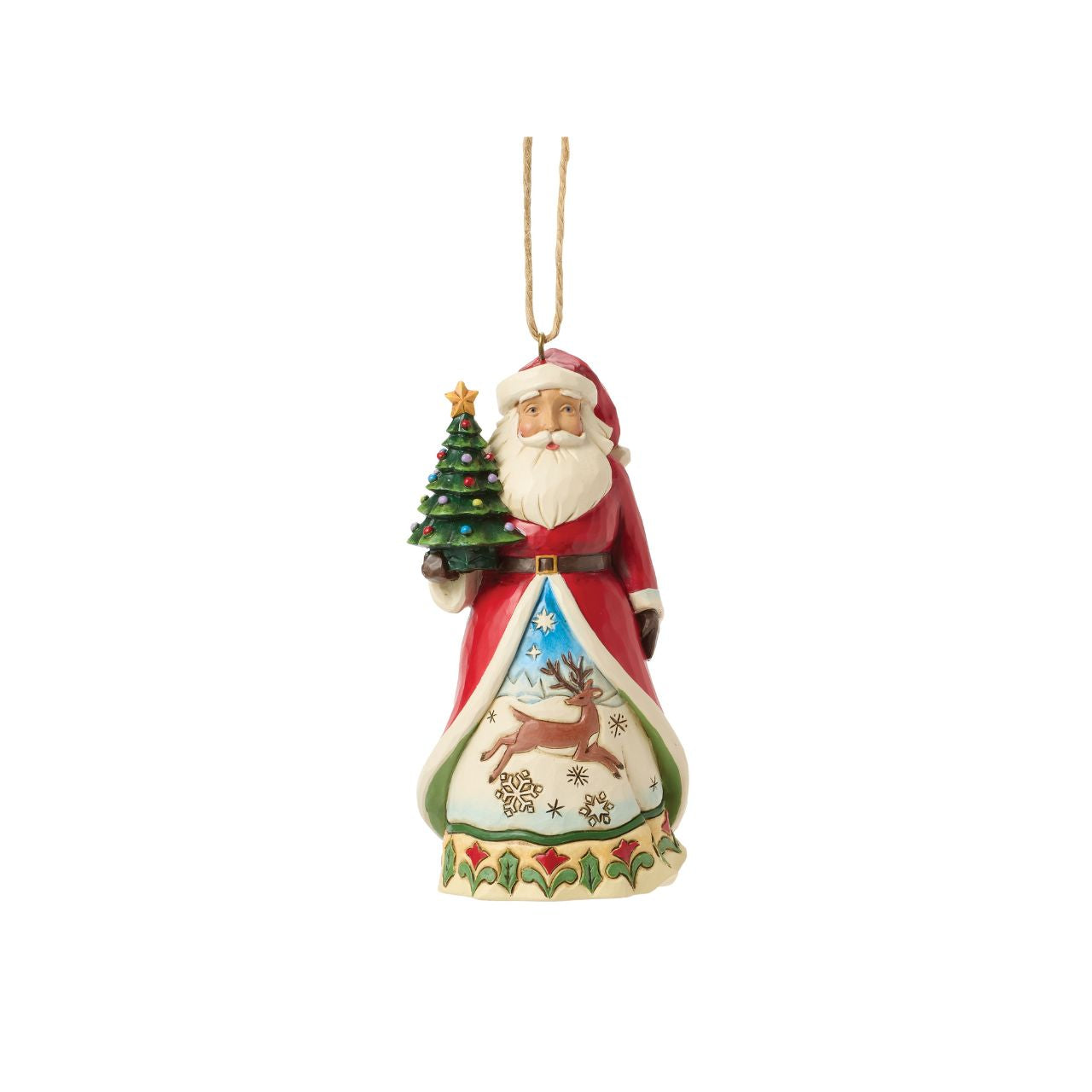 Jim Shore Santa with Vintage Christmas Tree Hanging Ornament – Horgan's ...