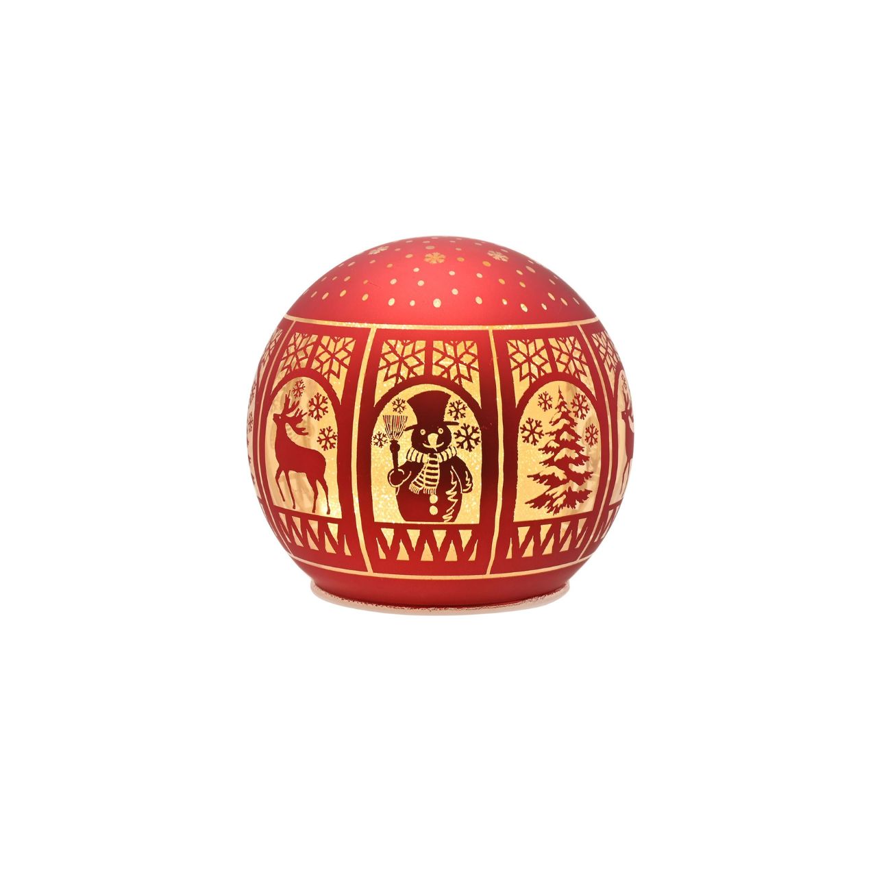 Regal Tidings Glass Light Up Globe Christmas Windows - Red – Horgan's ...