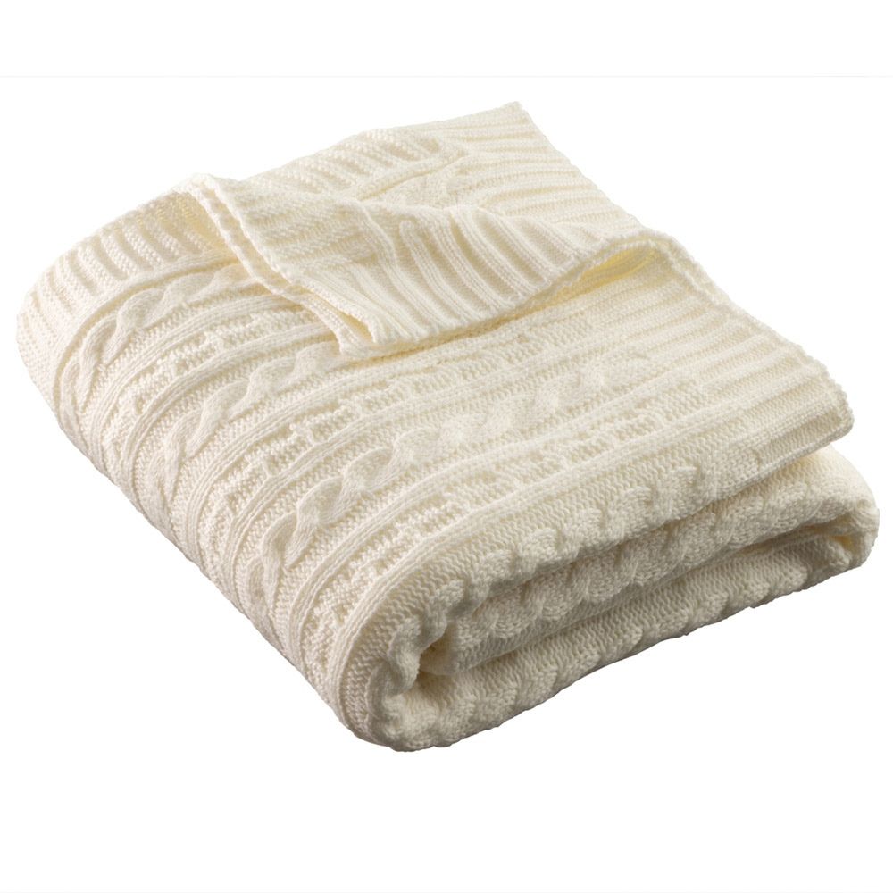 Aran Knit Throw Soft White – Horgan's of Blarney
